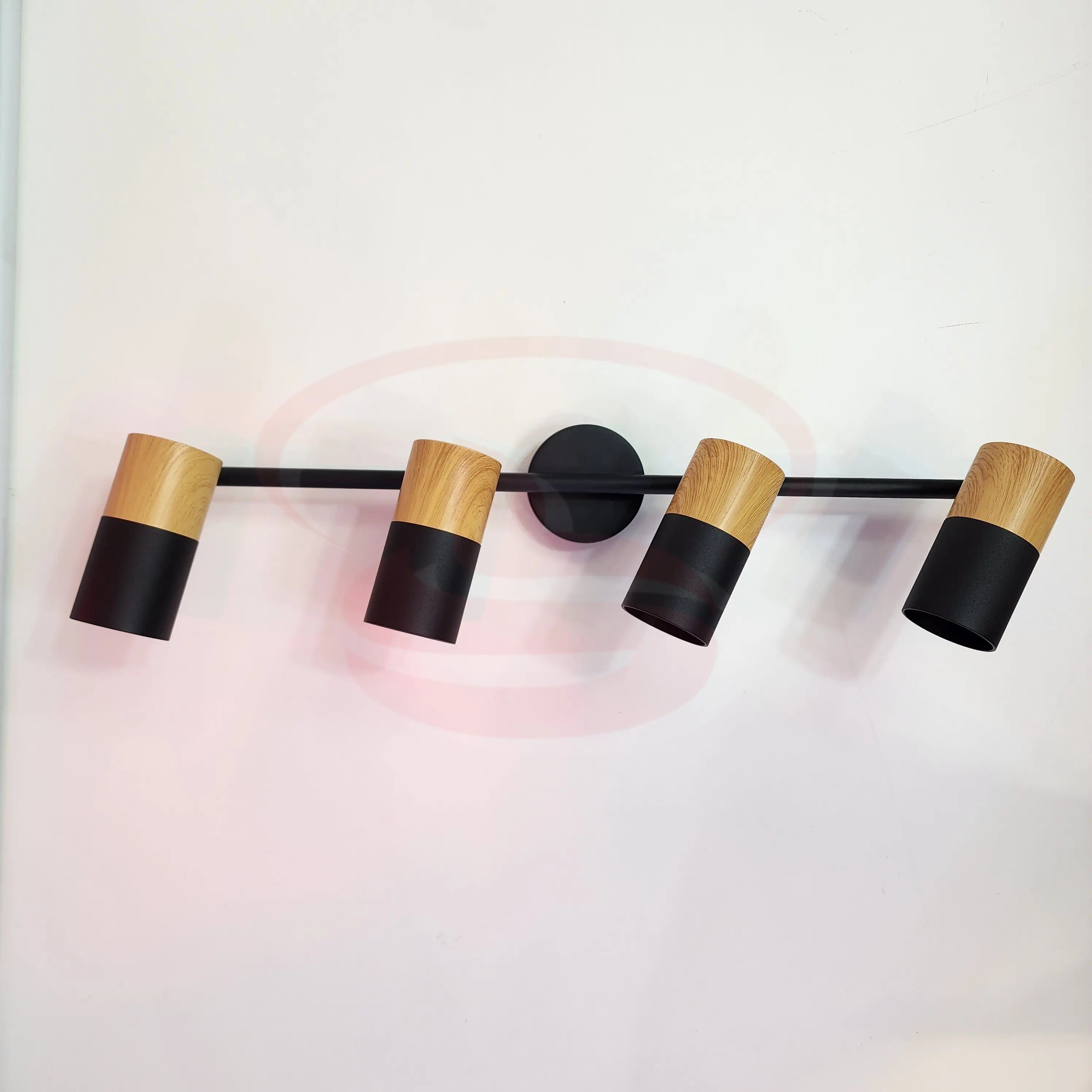 4 in 1 Modern Wood & Metal Adjustable Wall Spotlight With ROD – Smart ...