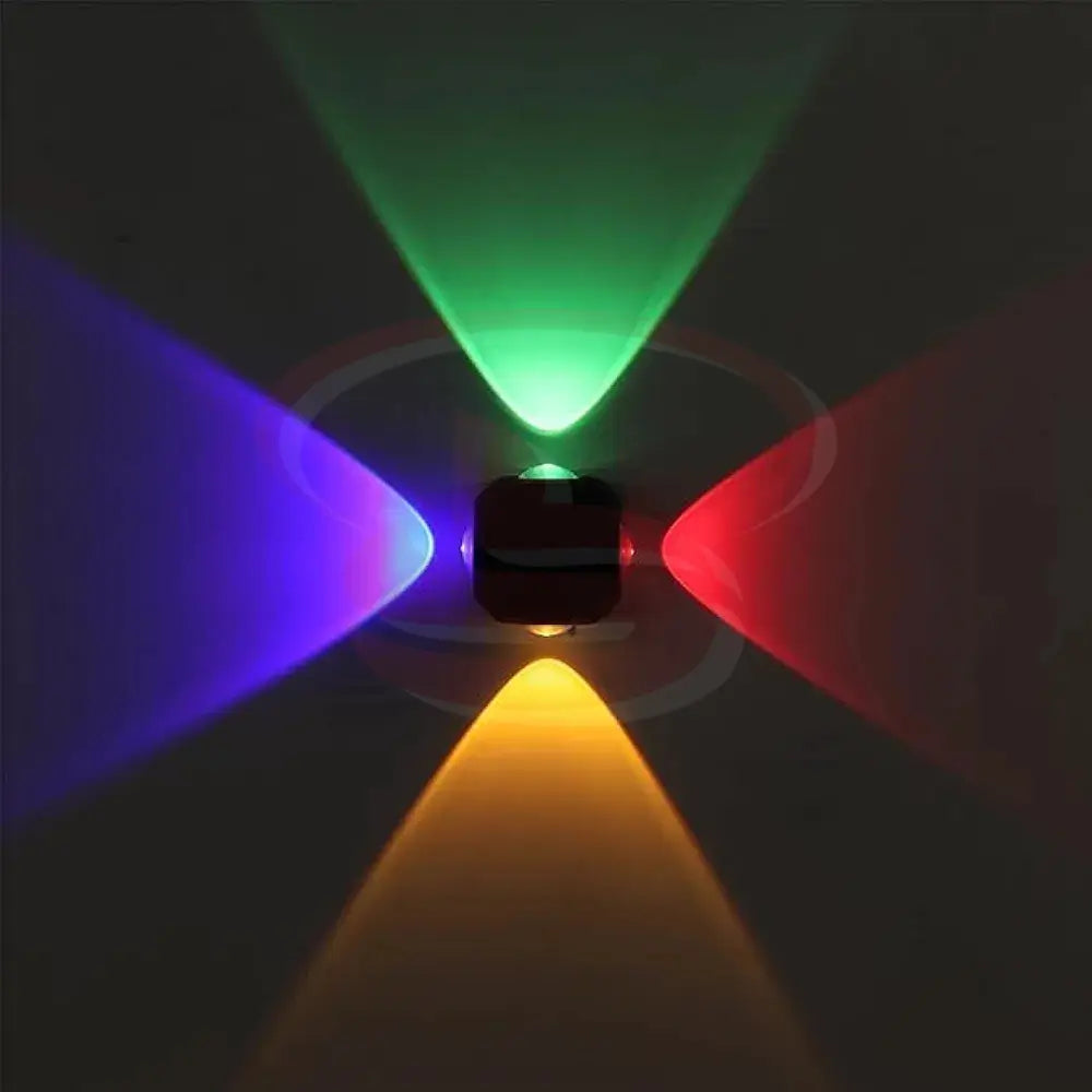 Cubic 4-Way RGB LED Wall Light | Multi-Colour Decorative Lighting SA ...